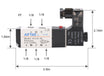 Airtac 4V110-06 DC24V Solenoid Valve | Ultra-Compact 5/2 Way for Seaml ...